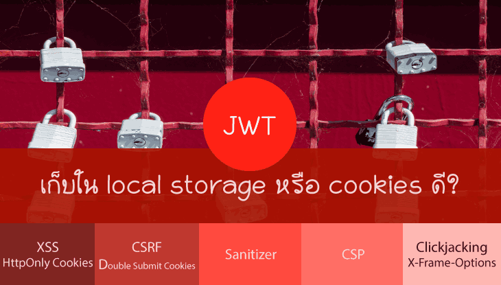 เข้าใจ Web Security: จัดเก็บ JWT ไว้ใน local storage หรือ cookies ดี?