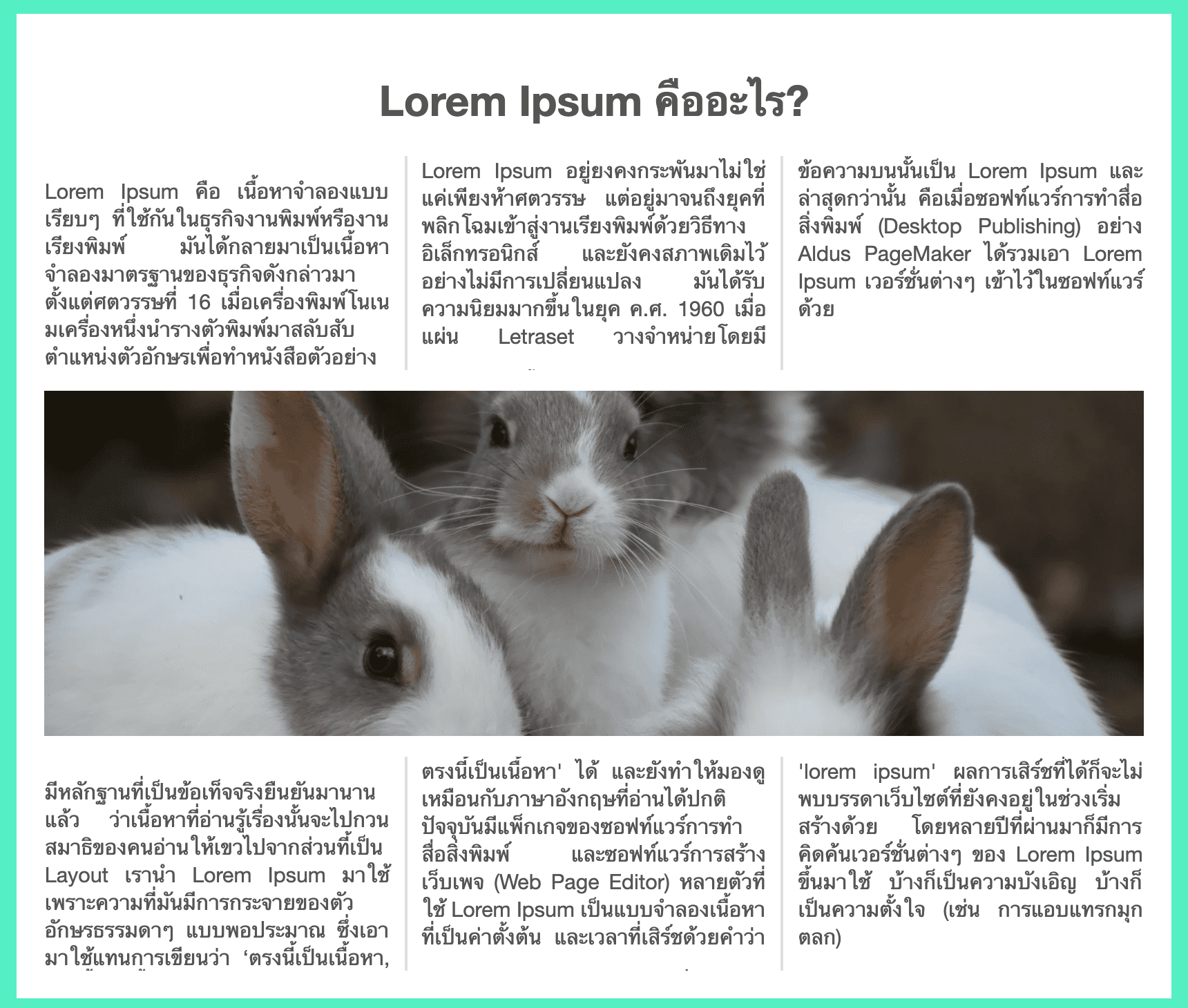 การใช้ CSS Multi-Columns เพื่อแสดงผลหลายคอลัมน์แบบ Responsive
