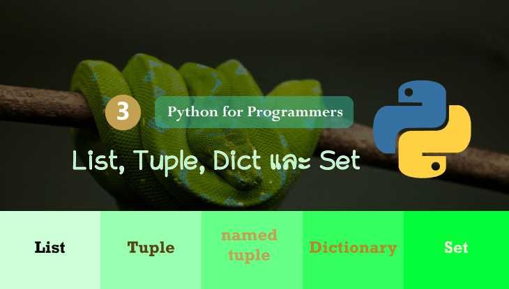 เจาะลึกการใช้งาน List Tuple Dictionary และ Set ในภาษา Python